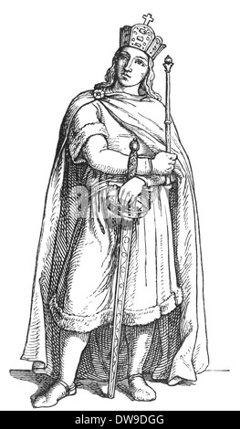 This portrait of Henry VI, Holy Roman Emperor, captures his regal ...