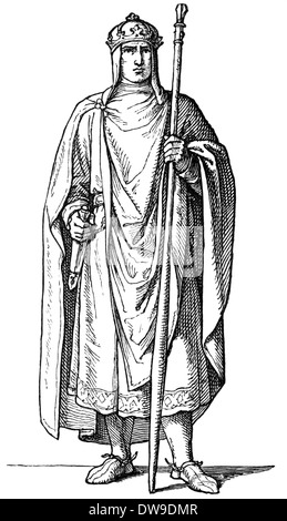 Portrait of Holy Roman Emperor Conrad II, aka Conrad the Elder and ...