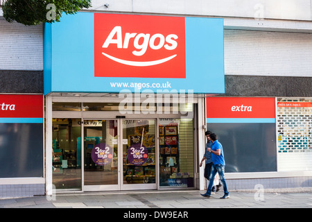 Argos Extra Store shop sign logo signage Brand Stock Photo: 30071093 ...