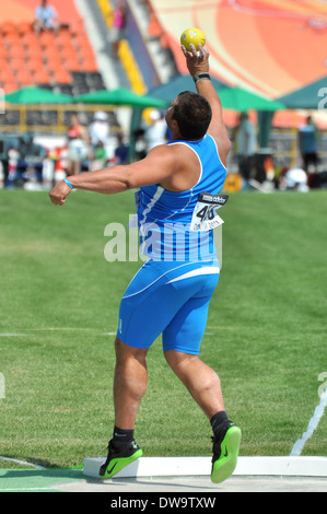 Sebastiano Bianchetti performs the shot put during the 2013 IAAF World ...