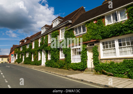 Cottages in the market town of Midhurst, West Sussex, England Stock ...