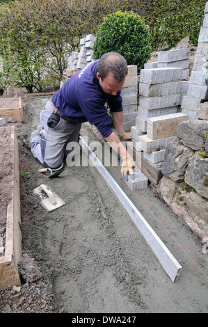 Cobbling garden path Stock Photo - Alamy