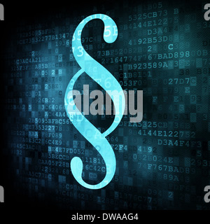 Paragraph symbol on digital screen Stock Photo - Alamy