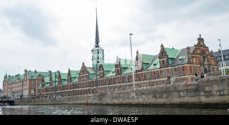 Old Stock Exchange Building and Canal; Copenhagen; Denmark Stock Photo ...