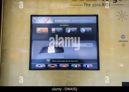 A vending machine sells gold and silver bars and coins Stock Photo - Alamy