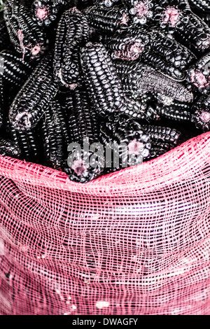 Coloured corn cobs in Peru Stock Photo - Alamy