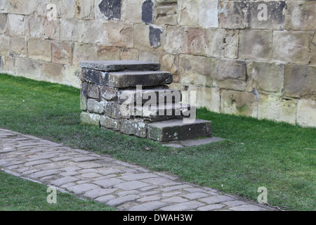 An old stone horse mounting Block at Heceta head in Oregon USA Stock ...