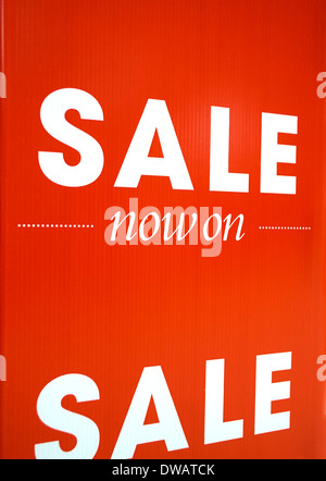 sale now on retailers sign. Buy now while stocks last Stock Photo - Alamy