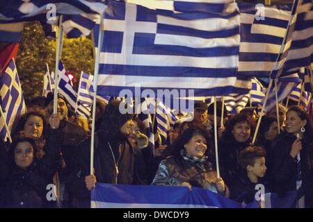 Supporters of Greek Chrysi Avgi (Golden Dawn), far-right nationalist ...
