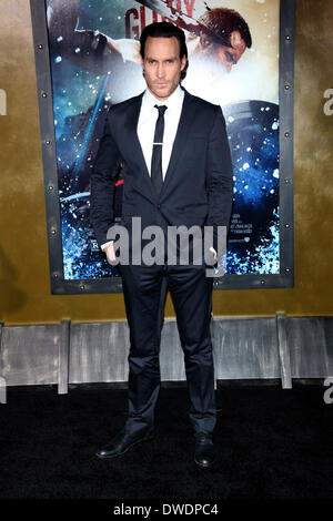 Callan Mulvey attends the Premiere of "300: Rise of an Empire" at the ...