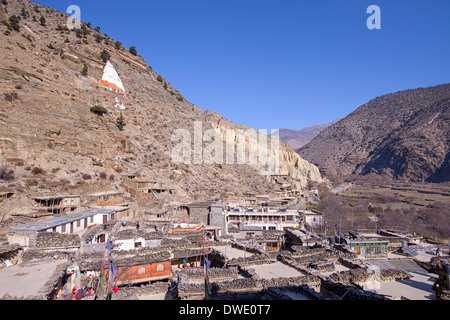 View of Marpha village in Nepal. Mustang area Stock Photo - Alamy