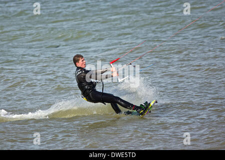 Parasurfer on board Stock Photo - Alamy