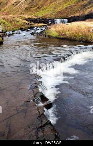 Grisedale Beck at Garsdale Head, Yorkshire Dales, Cumbria, England ...