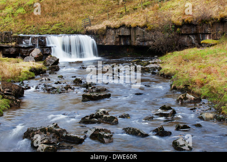 Clough Force and Grisedale Beck near Garsdale Head Yorkshire Dales ...