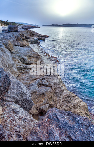 HDR photo of a Sunset in Bugibba in Malta, Europe Stock Photo - Alamy