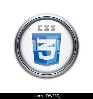 CSS 3 logo flag symbol icon emblem Stock Photo - Alamy