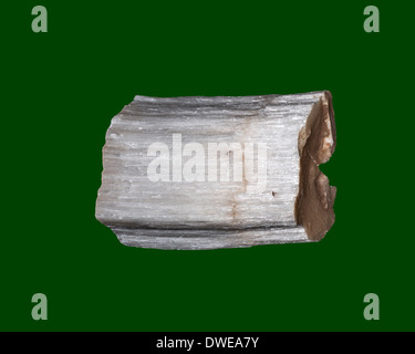 Cut out gypsum satin spar mineral rock isolated on white background ...