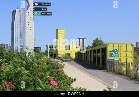 The View Tube cafe in the Olympic Park, Stratford, East London, England ...