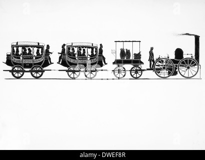 The "DeWitt Clinton," the third locomotive built in America, was ...