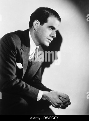 Frank Capra (1897-1991), American Film Director, Portrait behind Desk ...