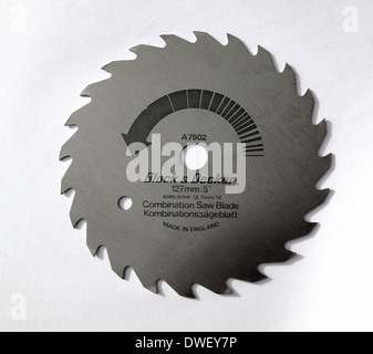 combination circular saw blade on a white background Stock Photo - Alamy