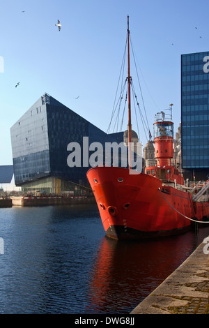 Liverpool Lightship at Albert Dock Stock Photo - Alamy