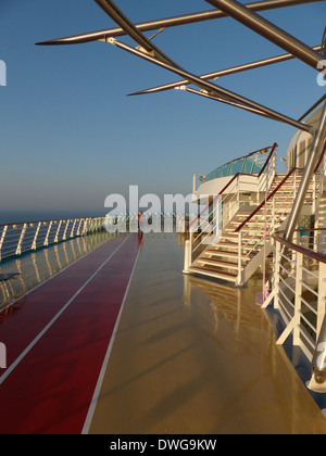Jogging & exercise track on cruise ship Stock Photo - Alamy