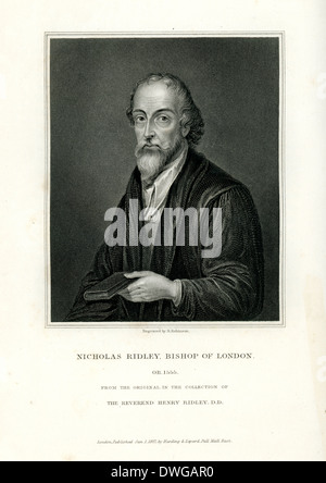 BRITISH HISTORY: Nicholas Ridley, Bishop of London. TALLIS, antique ...