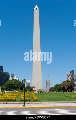 The Obelisco, famous landmark in Buenos Aires. Argentina Stock Photo ...
