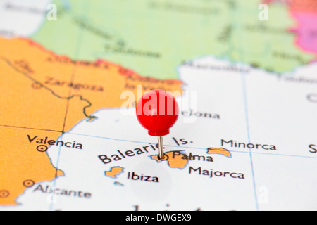 A map of Majorca Stock Photo - Alamy