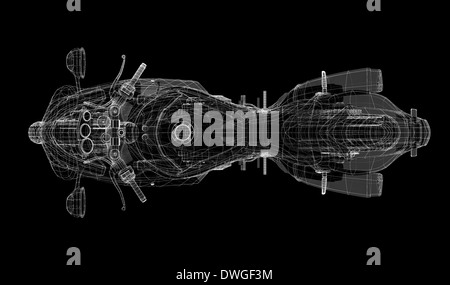 bike, motorcycle, 3D model body structure, wire model Stock Photo - Alamy
