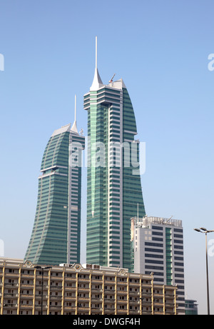 Bahrain Financial Harbour Skyscrapers in Manama, Middle East Stock ...