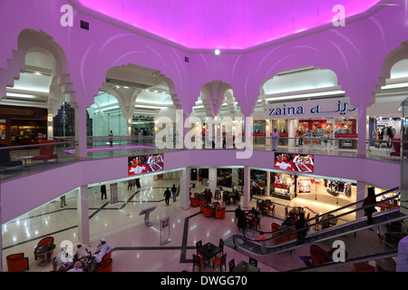 Interior of Seef mall at Manama in the Kingdom of Bahrain, Middle East ...