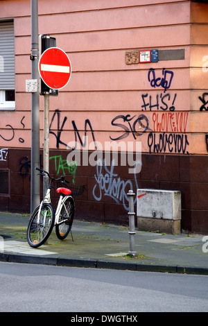 House corner in scene Quarter Stock Photo - Alamy