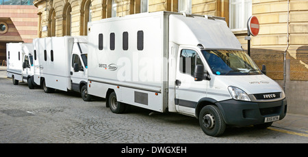 Serco prison van parked outside court building in London Stock Photo ...
