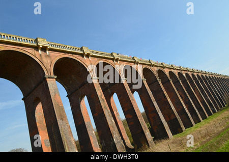 The Ouse Valley train viaduct in Sussex, England. Built in 1887 and ...