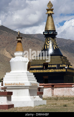 Buddhist Stupa at Samye Monastery in the Tibet Autonomous region of ...