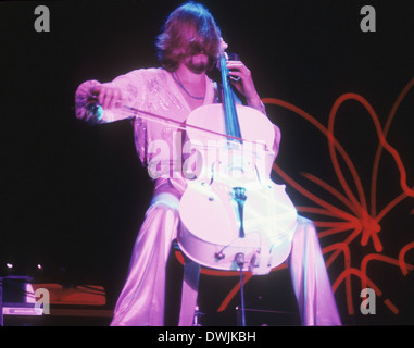 ELO - UK rock group in February 1976 with Melvyn Gale Stock Photo - Alamy