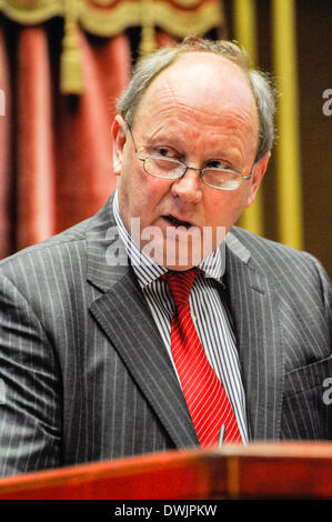 TUV MLA Jim Allister in the Great Hall at Parliament Buildings at ...