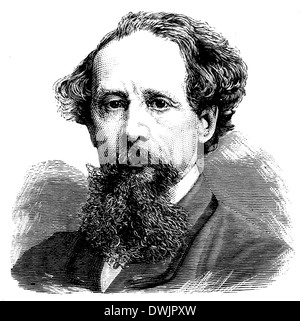 Charles Dickens - Portrait of the British novelist. 1812-1870 Stock ...