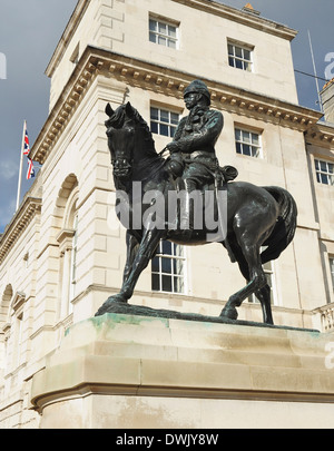 Bronze statue of Lord Roberts at Horse Guards Parade, London, England ...
