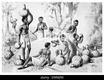Natives making Pombe Millet beer Stock Photo: 67450937 - Alamy