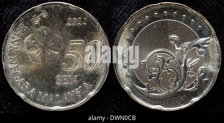 Malaysia 50 coin Stock Photo - Alamy