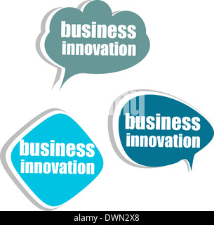 innovation. Set of stickers, labels, tags. Business banners, Template ...