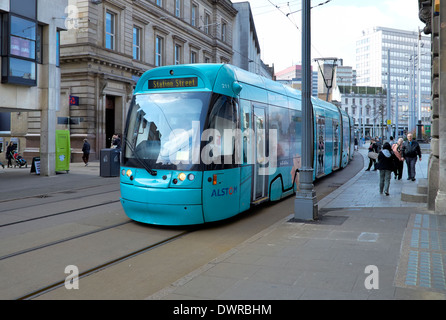 Nottingham city tram at terminus Nottingham City Centre England UK GB ...