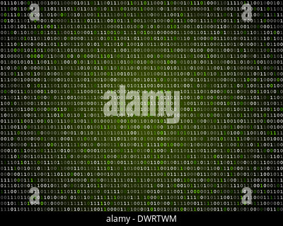 Binary computer code repeating vector background illustration Stock Photo - Alamy