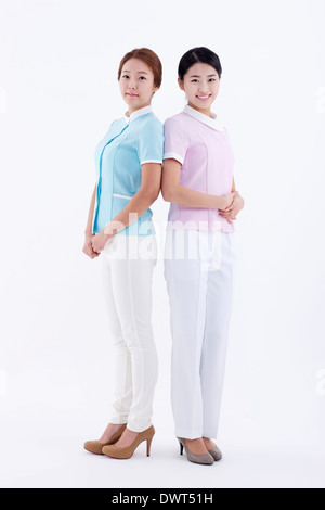 two nurses posing Stock Photo - Alamy