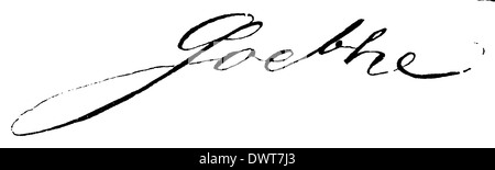 Johann Wolfgang von Goethe - illustration of a scene from his tragedy ...