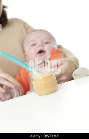 Pot compote baby Stock Photo - Alamy