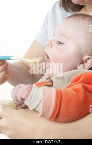 Pot compote baby Stock Photo - Alamy